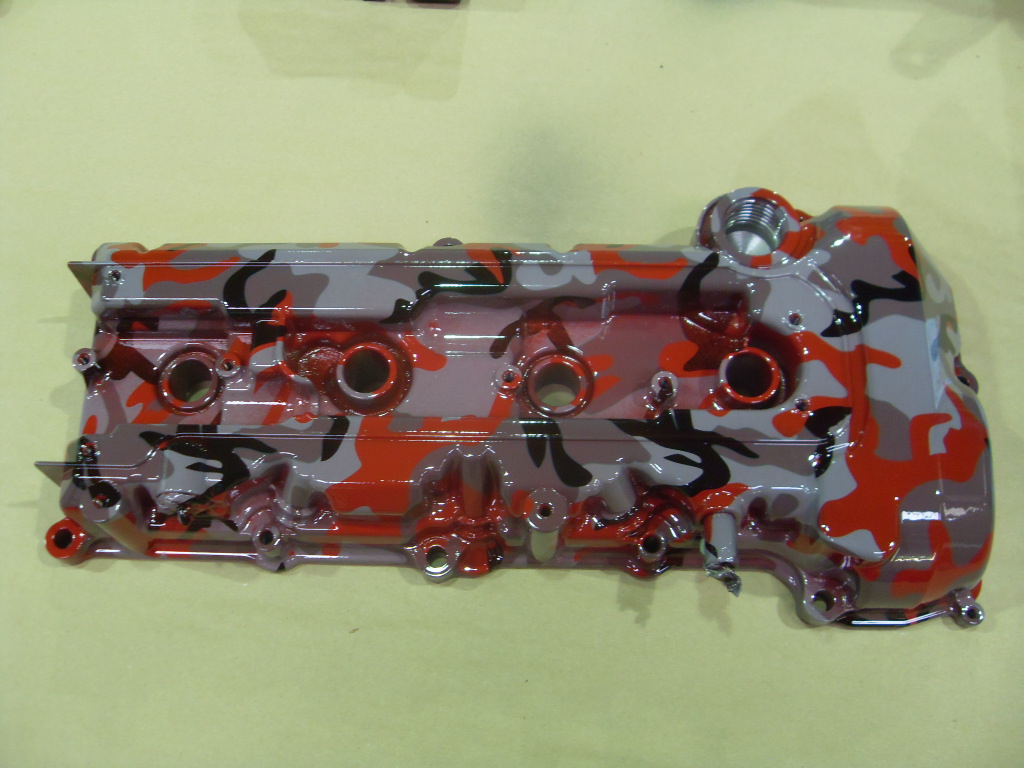 Custom coatings cylinder head