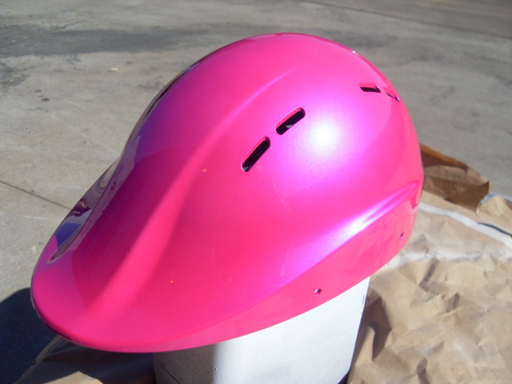 Wicked Coatings - Protective Helmet Painted Pink At Wicked Coatings